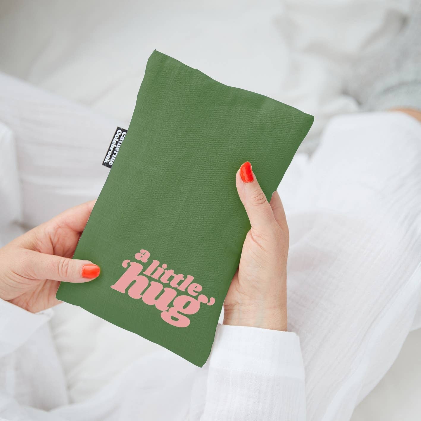 Catherine Colebrook - 'A Little Hug' Cute Hot Water Bottle: Green with ...